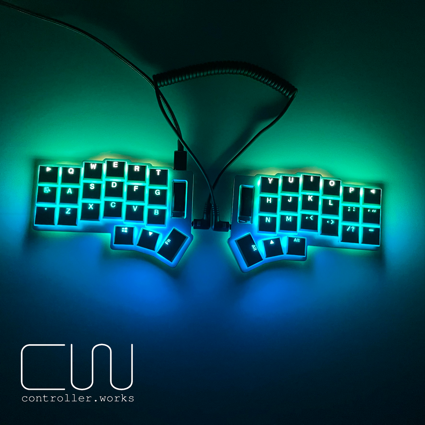 mini42 Low Profile Ergonomic Keyboard – Controller Works, LLC