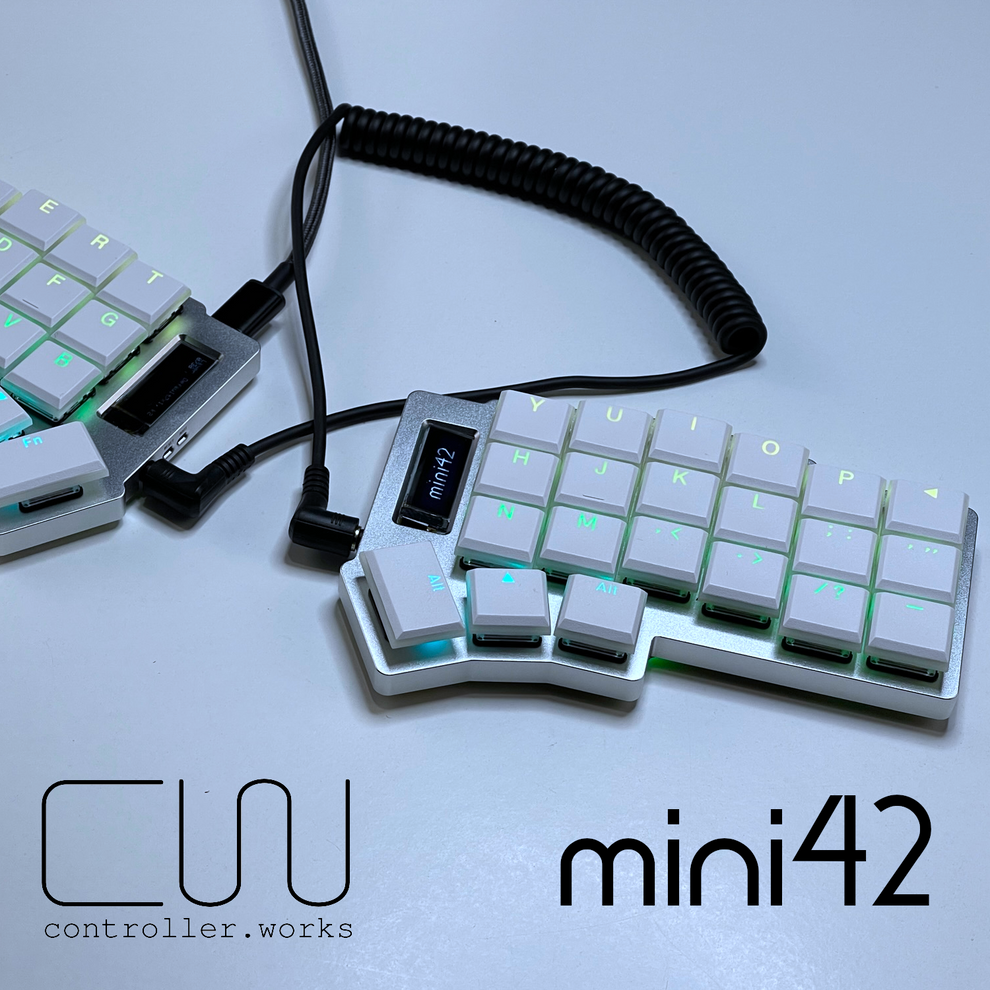 mini42 Low Profile Ergonomic Keyboard – Controller Works, LLC